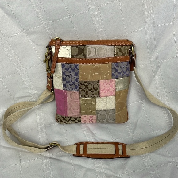 Coach | Bags | Coach Patchwork Crossbody Swingback Bag Multicolor ...